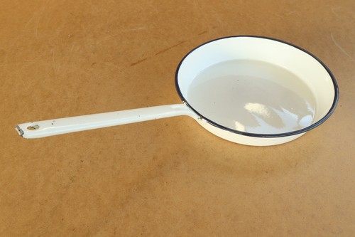 Old Vintage Soviet Era Enameled Kitchen Pan Skillet Kitchenware ...