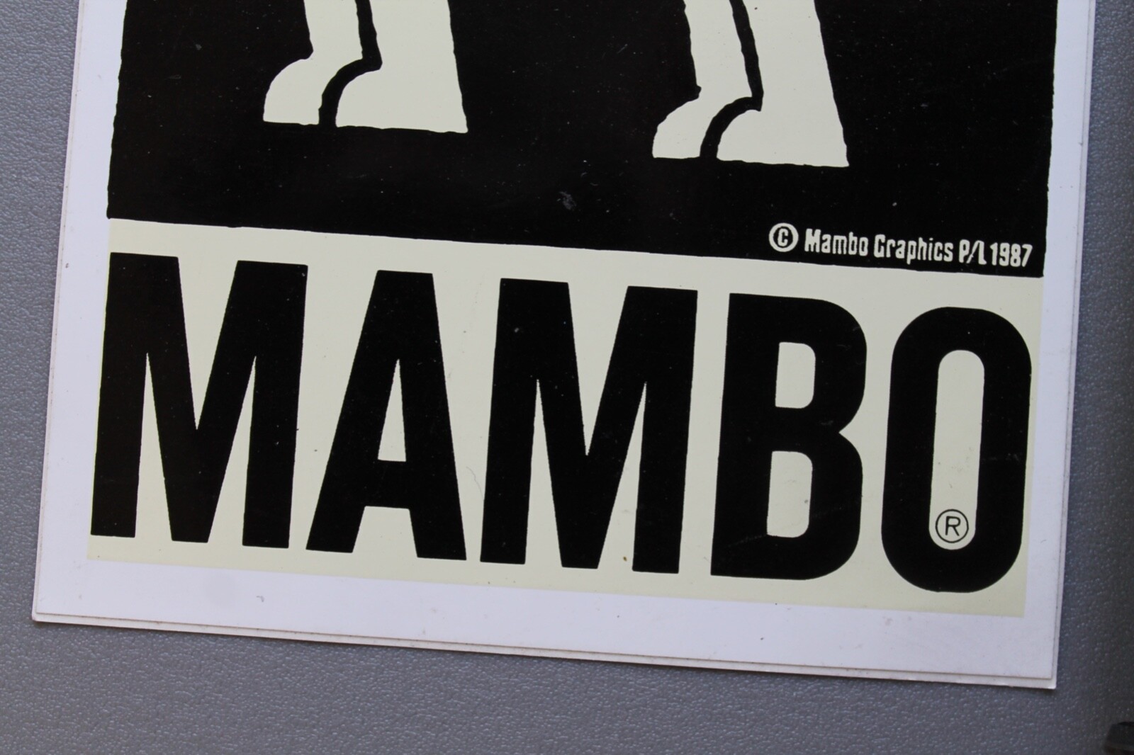Mambo Graphics Dog Fart Music Note Funky Black 80's V58B Vintage Surfing STICKER | eBay