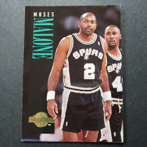 1994-95 SkyBox Premium Basketball #283 Moses Malone San Antonio Spurs ...