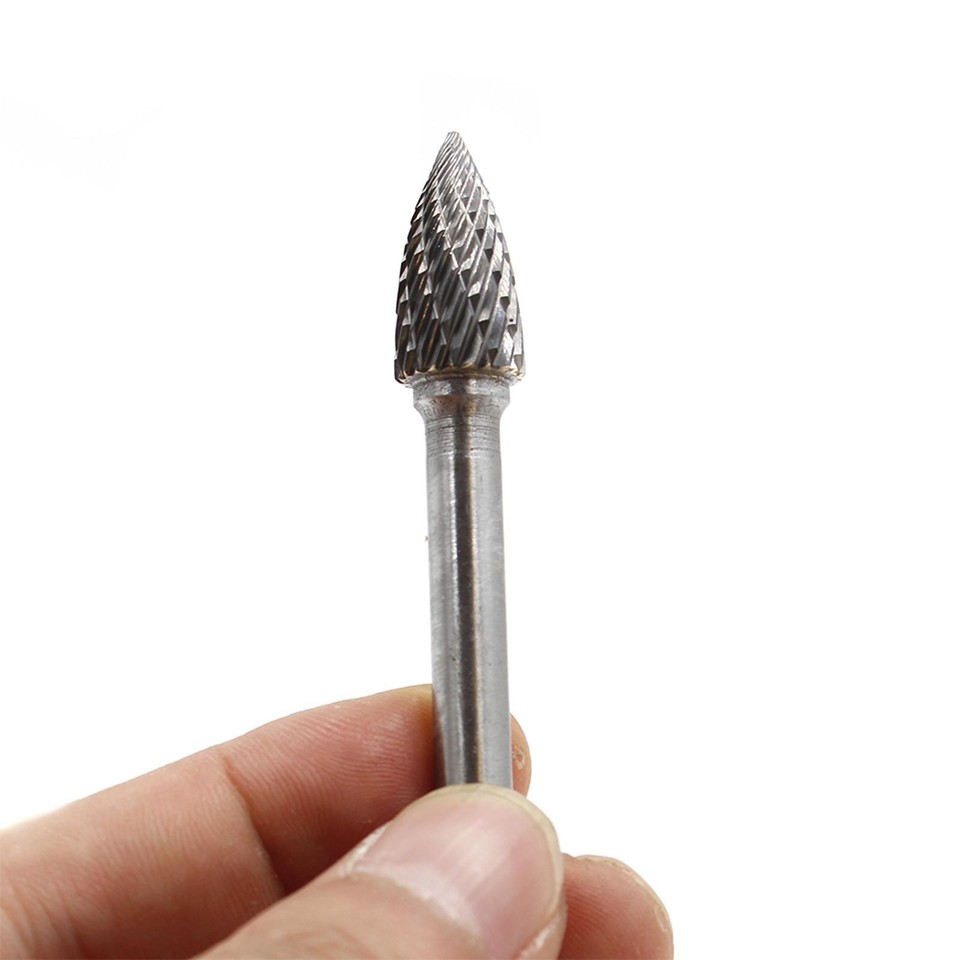 5Pcs Double Cut Rotary Burr Set /4 inch Shank 10mm Head for DIY ...