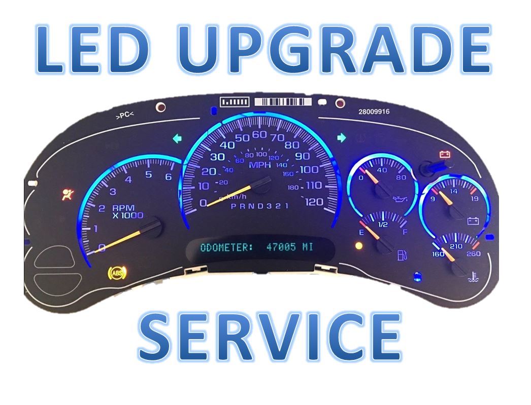Chevrolet Silverado GMC SIERRA Instrument Cluster LED BACKLIGHT UPGRADE ...