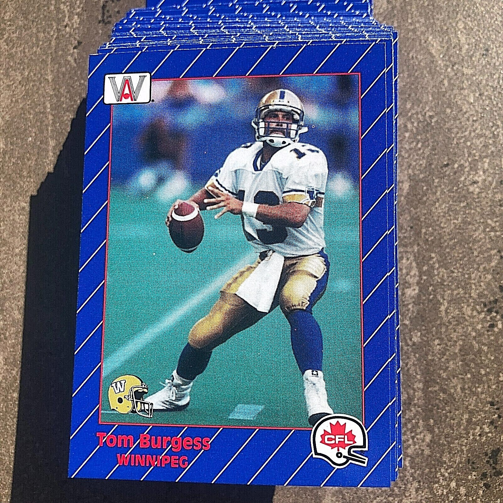 WINNIPEG BLUE BOMBERS TEAM SET OR SINGLES 1991 ALL WORLD AW 🇨🇦CFL 🏈 ...