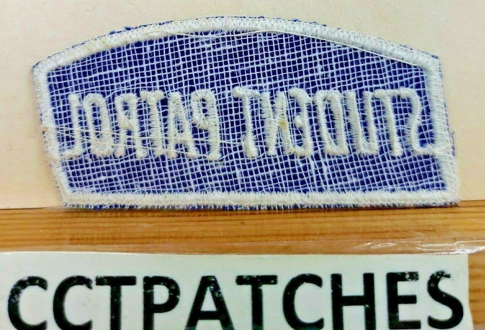 STUDENT PATROL TAB SHOULDER PATCH | eBay