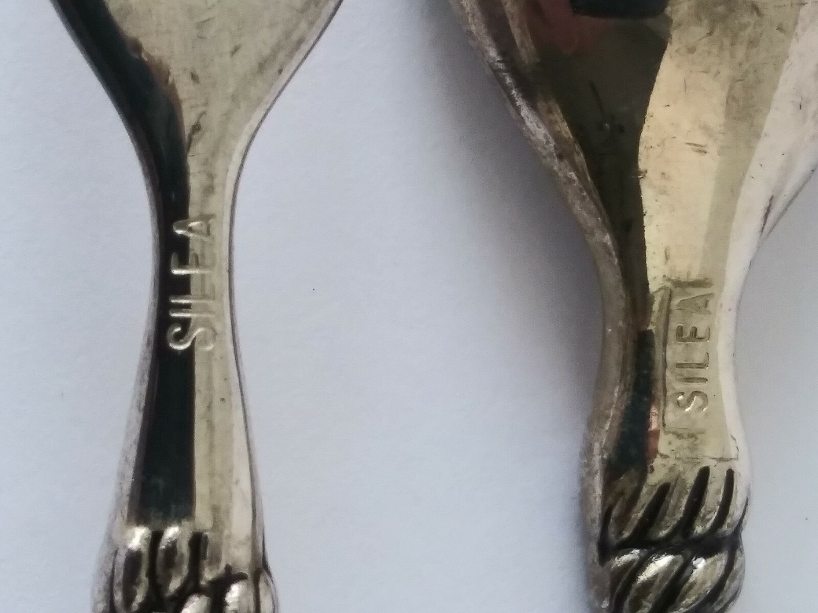 VINTAGE SILEA Fork & Spoon Silver Plated 4" | eBay