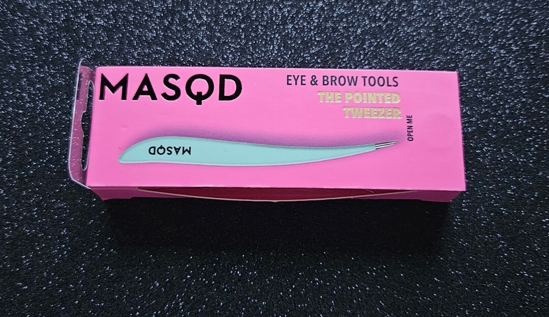 Masqd Slanted Tweezer With Brush Blue Brow Tool for sale online | eBay