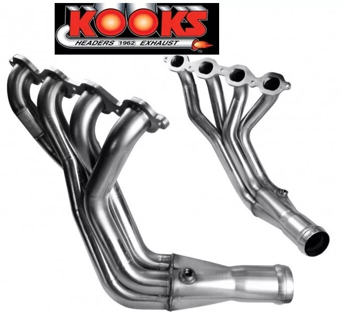 Kooks 1-7/8'' stainless headers catted x-pipe kit 2014-19 Corvette C7 6 ...