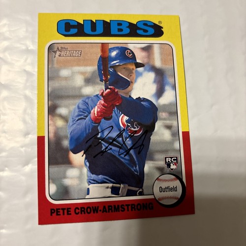 2024 Topps Heritage Baseball MINI #177 Pete Crow-Armstrong, Chicago ...