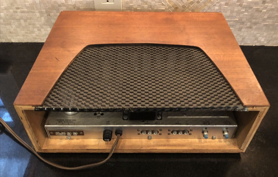Fisher Model FM-100 Mono Tube FM Receiver Wood Case #10860A | eBay