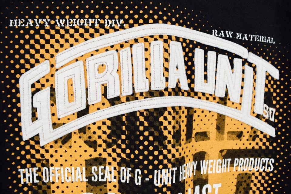 G-Unit Gorilla Unit Heavyweight Raw Material Embroidered Long Sleeve ...