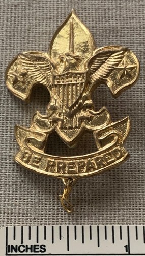 VTG FIRST CLASS Boy Scout Rank PIN Sash LARGE 2" Hat Sash Uniform Badge ...