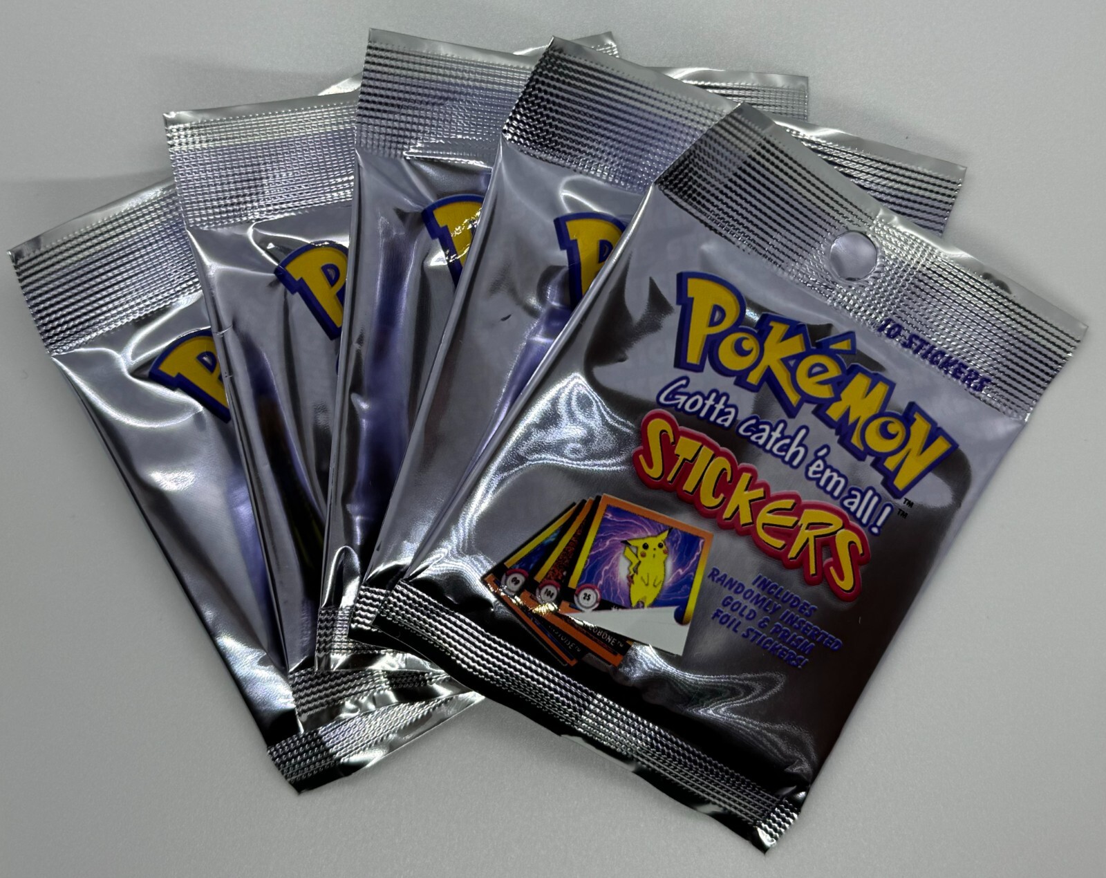 1999 Pokemon Artbox Stickers Series 1 Factory Sealed Booster Packs 1, 3 ...