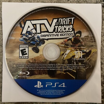 🔥 ATV Drift & Tricks Definitive Edition (PlayStation 4 PS4) Mint Disc Only! 850340008040| eBay