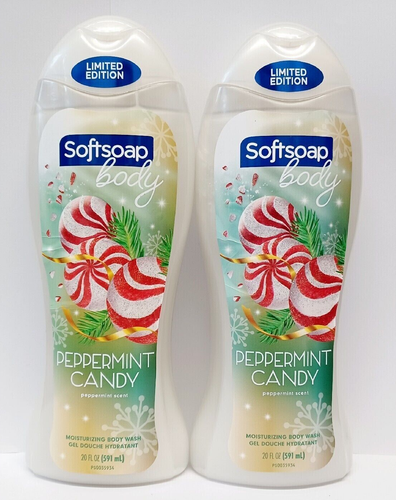 2 Softsoap Body Wash PEPPERMINT CANDY Scent, Limited Edition ...