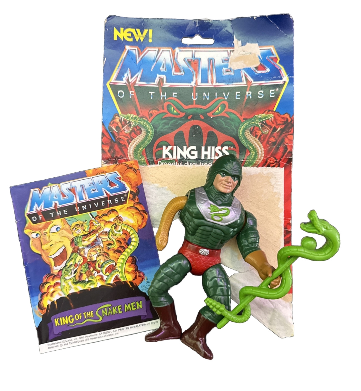 King Hiss VINTAGE MOTU He-Man Masters of the Universe Figure W ...
