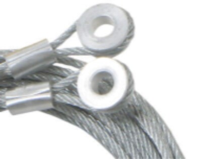 Aluminum Round Cable Eyes for 1/8" Cable Commercial Garage Door 10 Pack ...