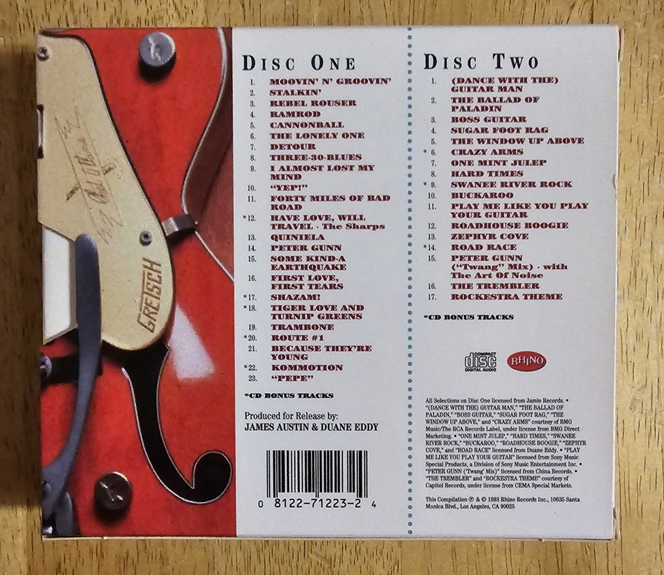 The Duane Eddy Anthology Twang Thang 2xCD Box Set W/ Booklet EXCELLENT ...