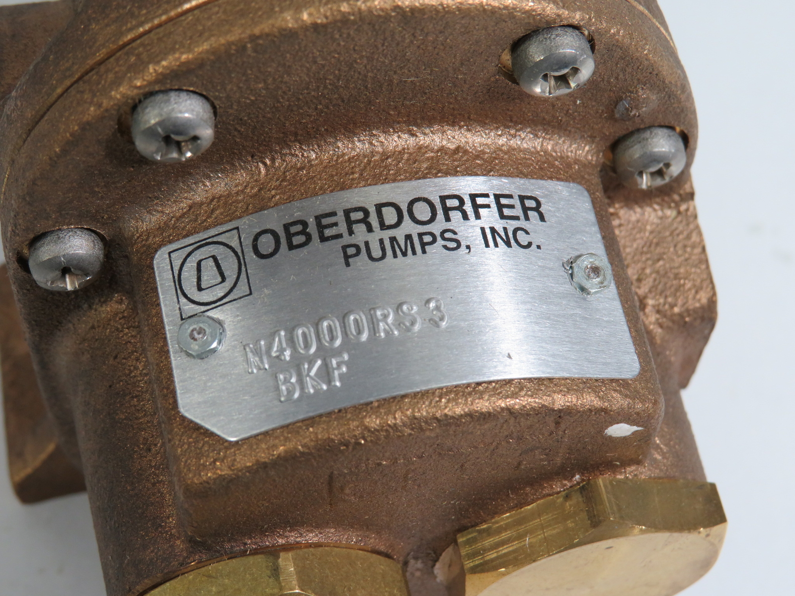 N4000RS3 Oberdorfer Pump Pedestal Bronze Gear Factory for sale online | eBay