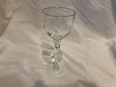 LENOX Crystal RHYTHM GOLD Pattern Crystal 7 1/2" Wine Glass | eBay