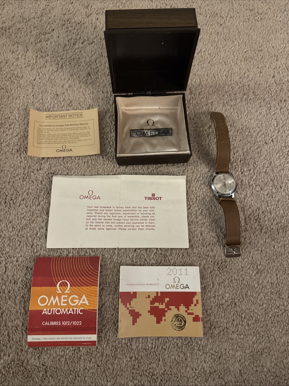 Used Working Omega DE Luxe Watch Plus Box And Manuals… - Gem
