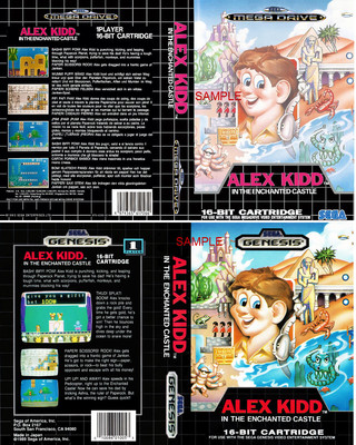 - Alex Kidd Mega drive PAL NTSC Replacement Box Art Only | eBay