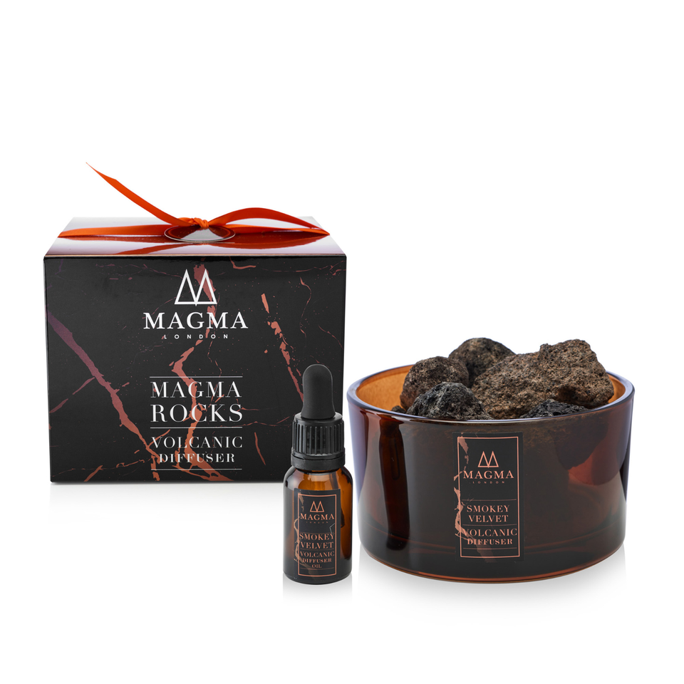 Magma London Volcanic Rocks, Essential Oils Rock Reed Diffuser Gift Box ...