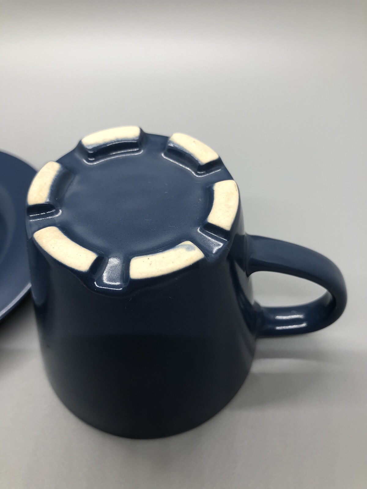 IKEA DINERA DARK BLUE CUP & SAUCER | eBay