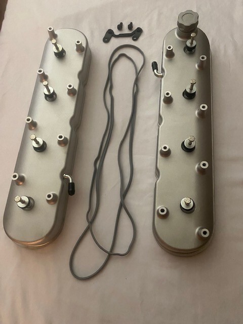 LSX- GM LS Aluminum Valve Covers With Coil Mounts LS1 LS2 LS3 5.3 6.0 ...