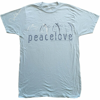 John Lennon Peace & Love Official Merchandise T-Shirt M/L/XL New | eBay