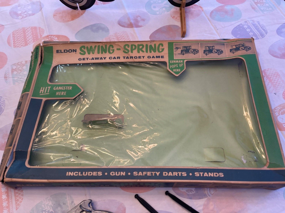 Vintage Eldon Swing-spring Get-away CAR - Gansters Taget Game 1963 | eBay