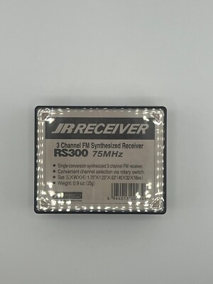 JR Reciver 3 CHannel FM Synthesized Receiver RS300 75MHz | eBay