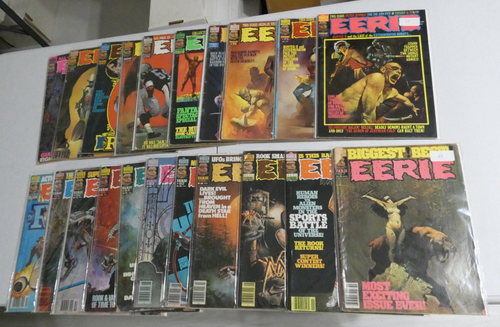 Eerie Magazine Warren Publishing Issue #'s 72-99 lot of 21 Magazines | eBay