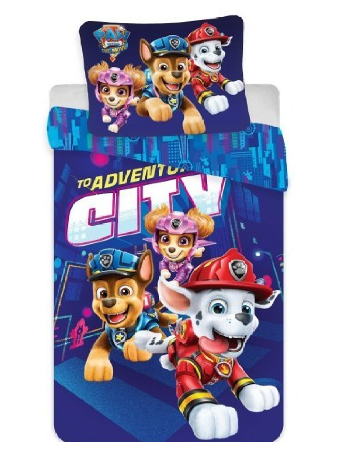 PAW PATROL Chase Marshall Rubble Skye Pups Single Bedding Cover Set 100 ...
