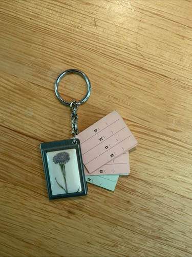 Vintage Phone Book Keychain Unused Ceramic Floral Design | eBay