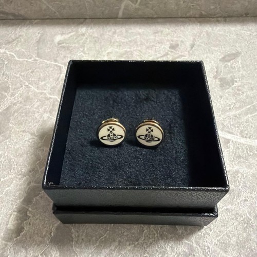 Vivienne Westwood Women Earrings Vintage Enamel Button Limited Edition ...