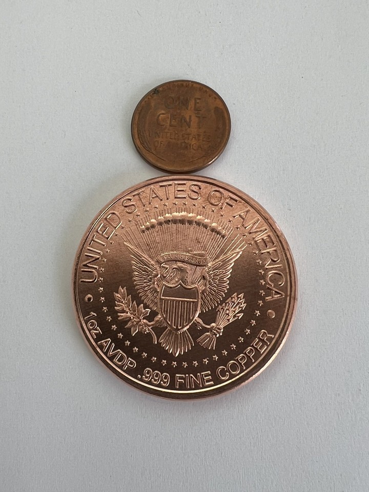 Copper Round - Donald Trump Rebuilding The Wall Commemorative Coin 1 Oz ...