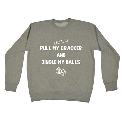 Christmas Xmas Pull My Cracker And Jingle My Balls - Funny Novelty ...