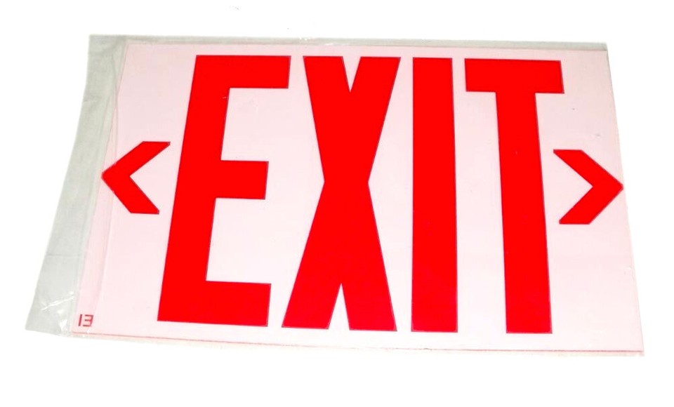 High Visibility Emergency Exit Signs - 2 Units | For Hospitals, Schools ...