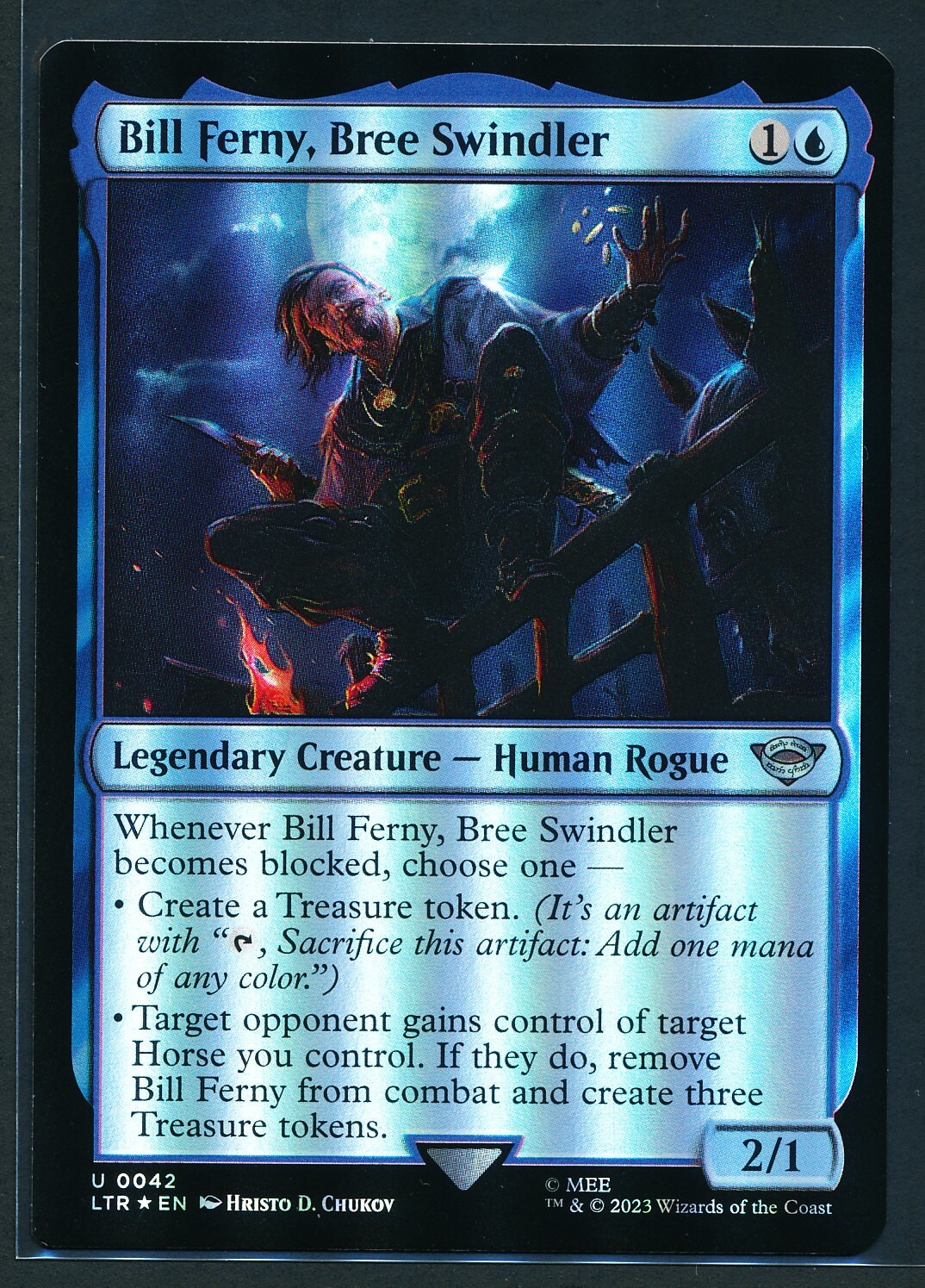 Bill Ferny, Bree Swindler - Foil - Magic MTG 2023 Lord of the Rings NM ...