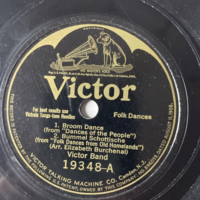 10" 78 RPM-Victor Band-Broom Dance/Bummel Schottische/Gossiping Ulla ...