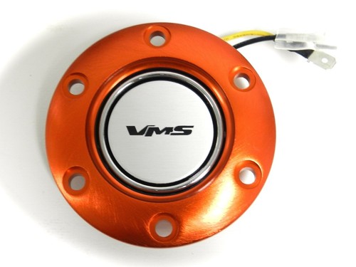 VMS RACING ORANGE STEERING WHEEL RING & HORN BUTTON SL B | eBay