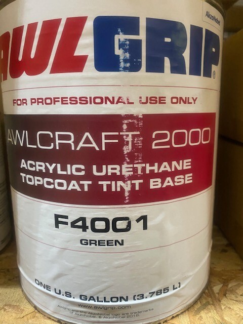 AWLGRIP Awlcraft 2000 Tint Base F4001 - Green - 1 Gallon | eBay