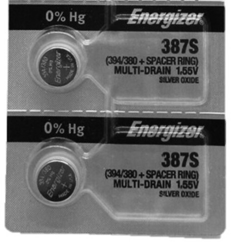 2 Energizer 387S, 387, 394, LR54, M12, 214, D387, HS-B, V387, SG10 ...