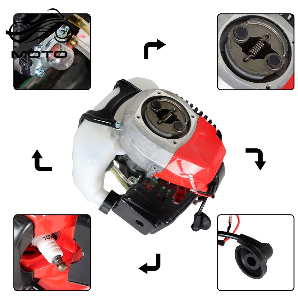 43cc 2-stroke Bicycle Rear Friction Gasoline Engine Bike Motorized ...