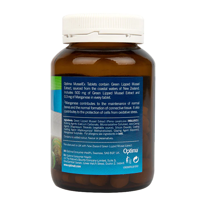 Optima Musselflex Green Lipped Mussel Extract 500mg 90 Tablets for sale ...