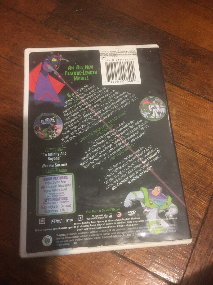 Buzz Lightyear Von Star Command Dvd Buzz Lightyear Of Star Command
