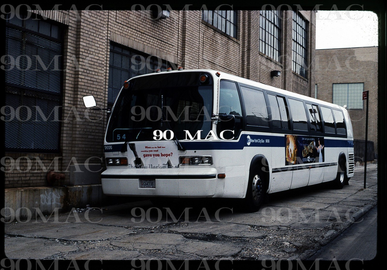 NYCMTA RTS BUS #9656. Kingsbridge Depot (NY). Original Slide 2000. | eBay