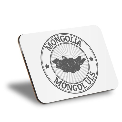 Placemat Cork 290X215 - BW - Mongolia Mongol Uls Travel Map #40030 ...