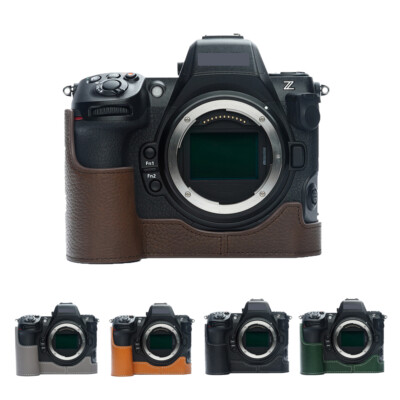Fit For Nikon Z8 Real Cowhide Camera Half Case Bag Bottom Opening ...