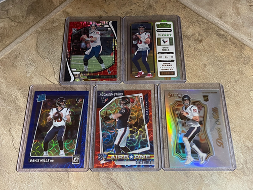 Davis Mills Rookie Lot (x5) Parallel/Refractor/#'d - Texans | eBay