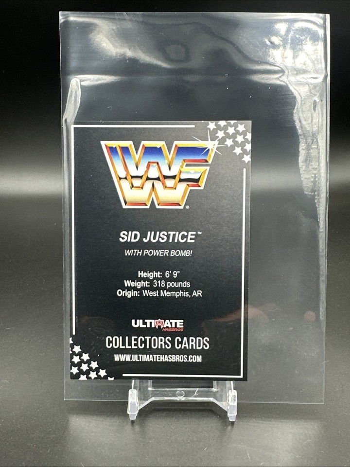 WWF Hasbro Sid Justice Ultimate Hasbro Wrestling Trading Cards | eBay UK